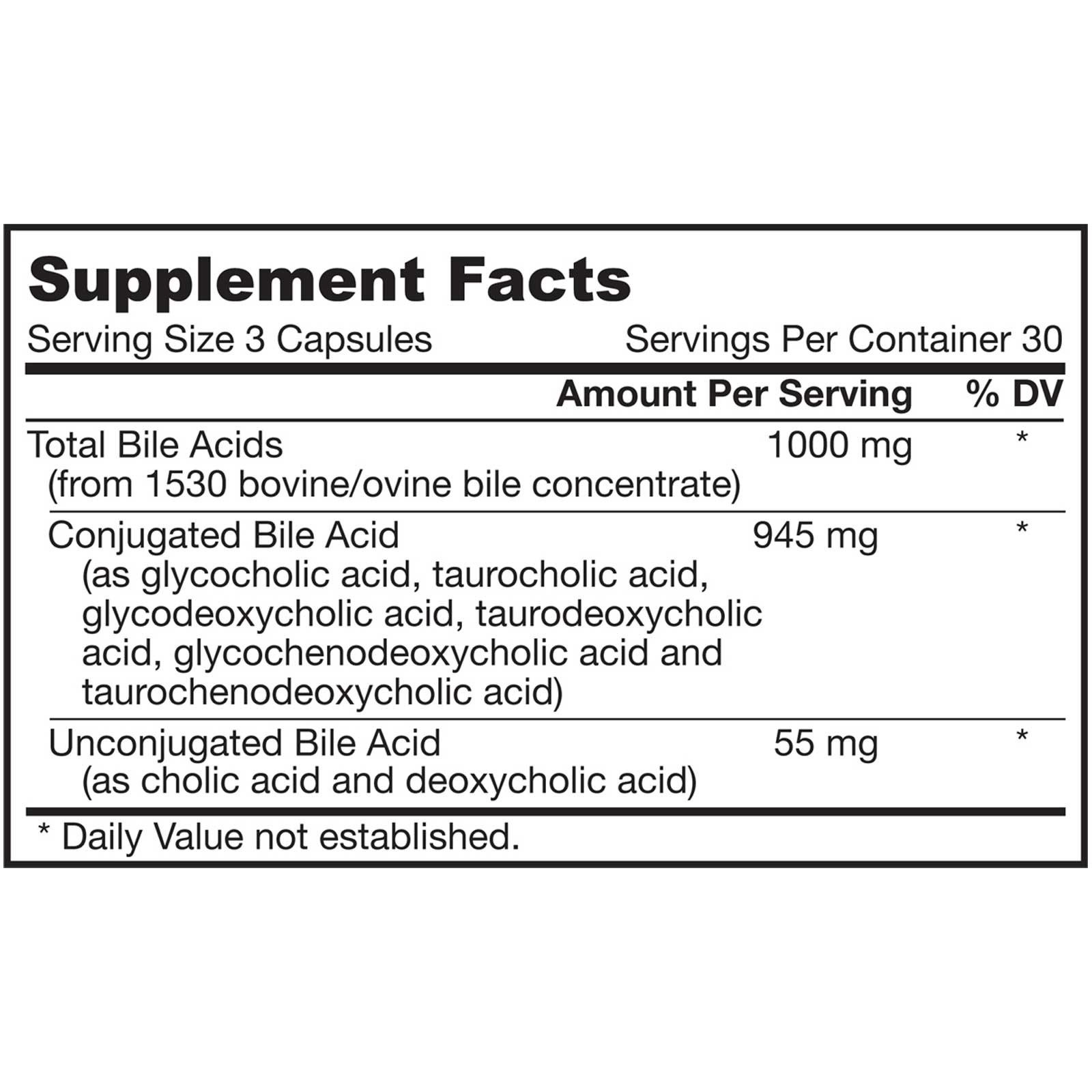 Koop Bile Acid Factors (90 Capsules) - Jarrow Formulas